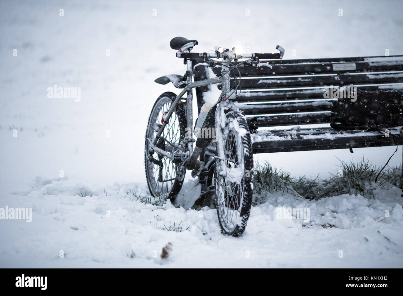 Birmingham, UK. 10th Dec, 2017. Snow, Birmingham, Sheldon Country Park ...