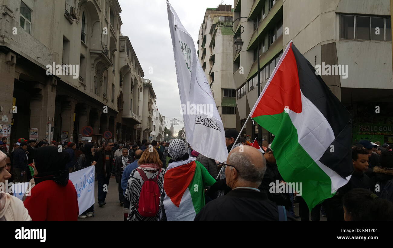 people gadering at Rabat to protest against trump Stock Photo - Alamy