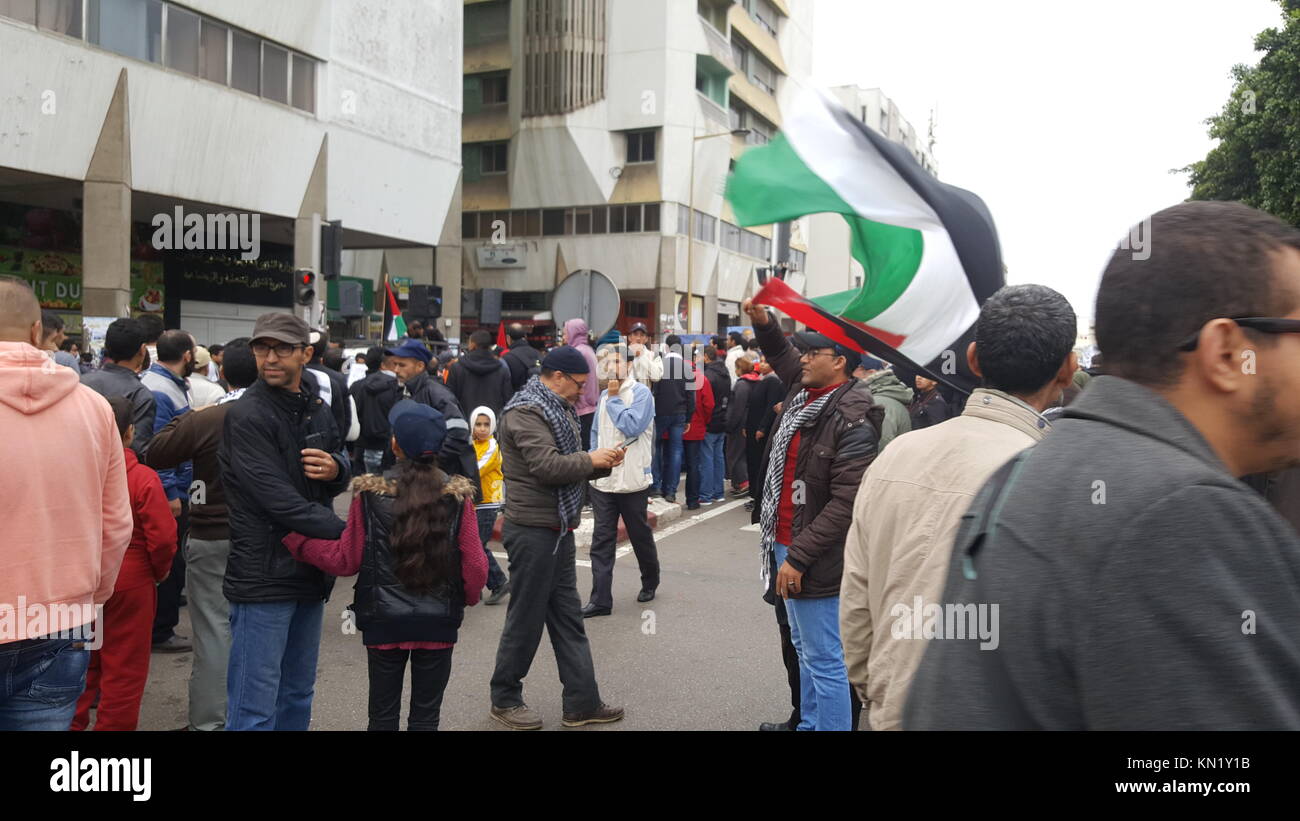 people gadering at Rabat to protest against trump Stock Photo - Alamy