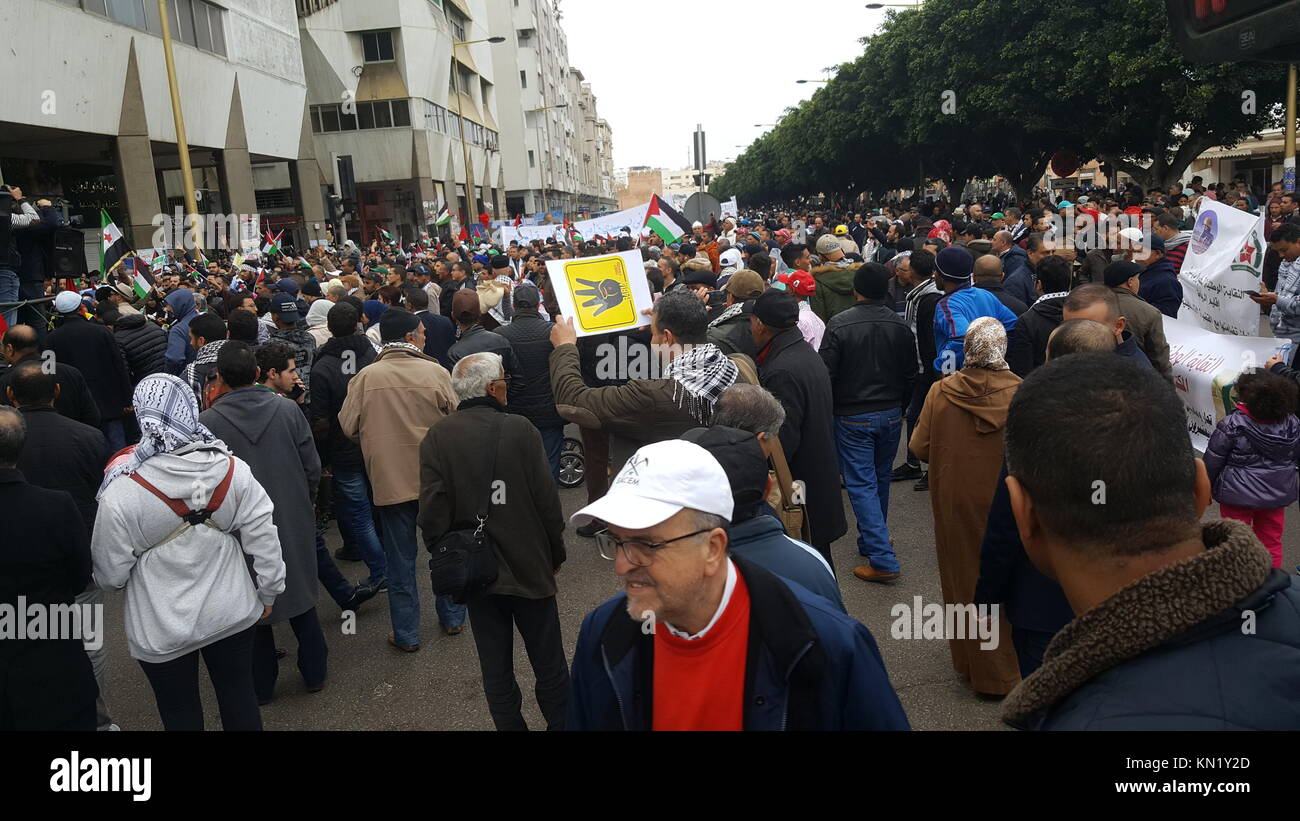 people gadering at Rabat to protest against trump Stock Photo - Alamy