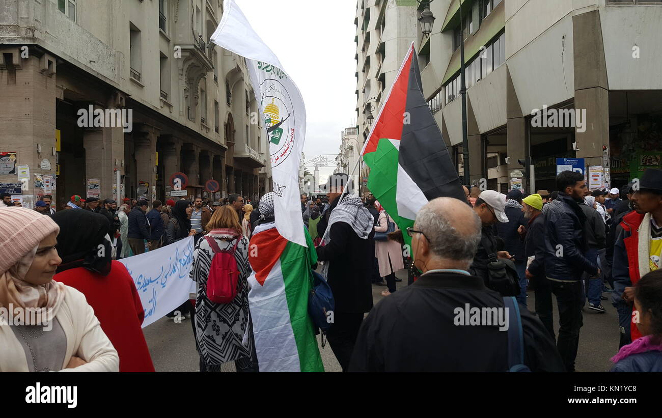 people gadering at Rabat to protest against trump Stock Photo - Alamy