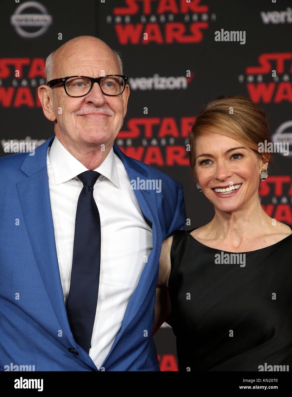 LOS ANGELES, CA - DECEMBER 9: Frank Oz, Victoria Labalme, at Premiere ...