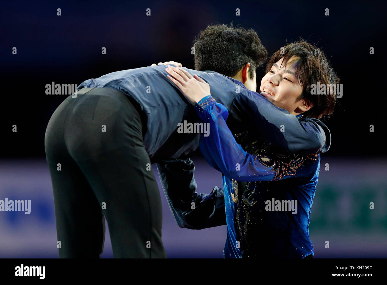 Aichi, Japan. 8th Dec, 2017. (L-R) Nathan Chen (USA), Shoma Uno (JPN) Figure Skating : ISU Grand ...