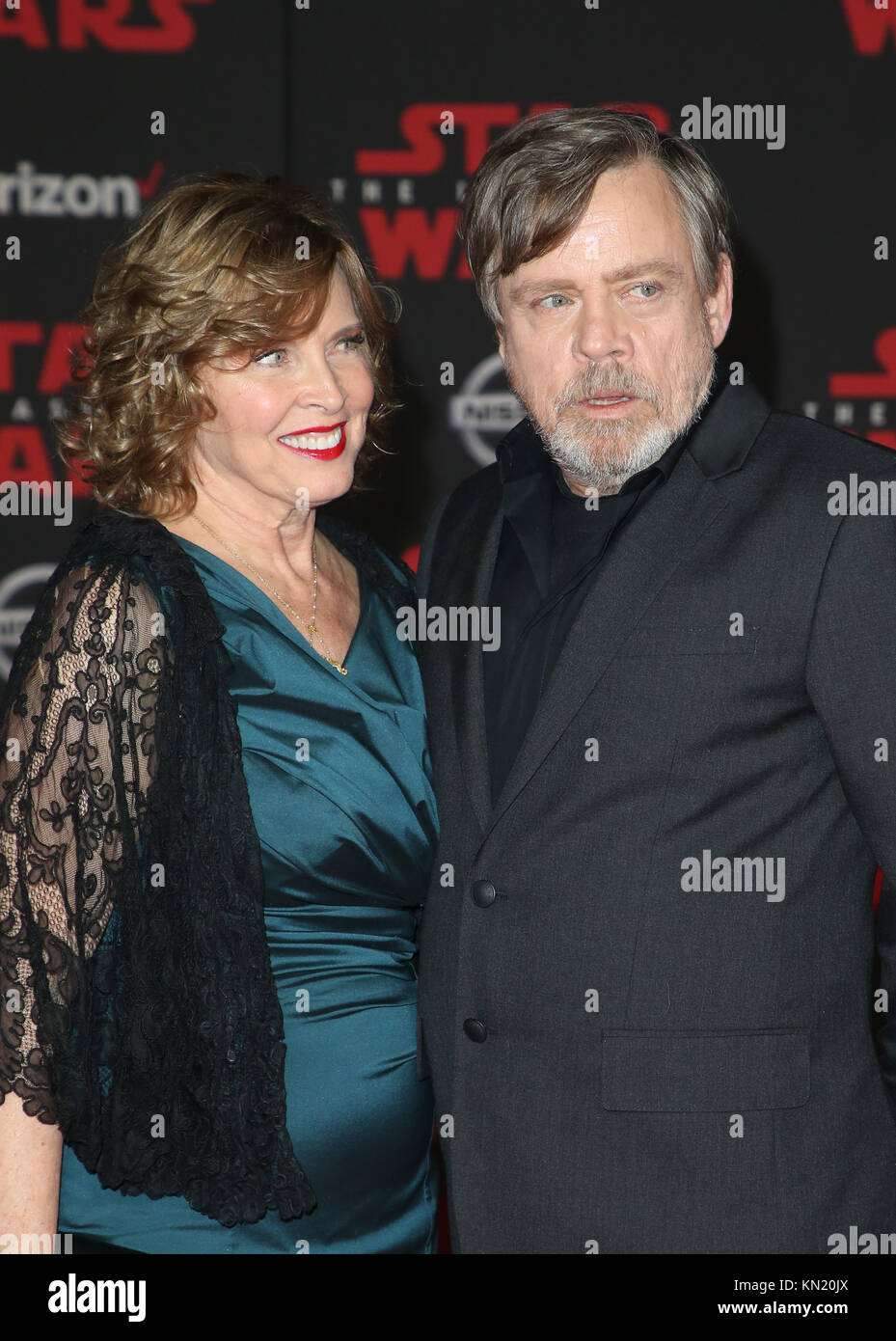 LOS ANGELES, CA - DECEMBER 9: Mark Hamill, Marilou Hamill, at Premiere ...