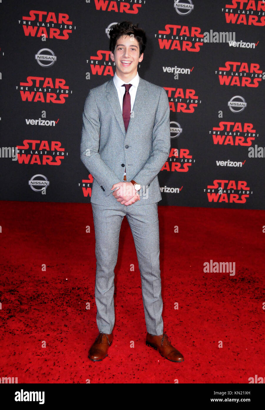 Los Angeles, USA. 09th Dec, 2017. Actor Milo Manheim attends the World ...