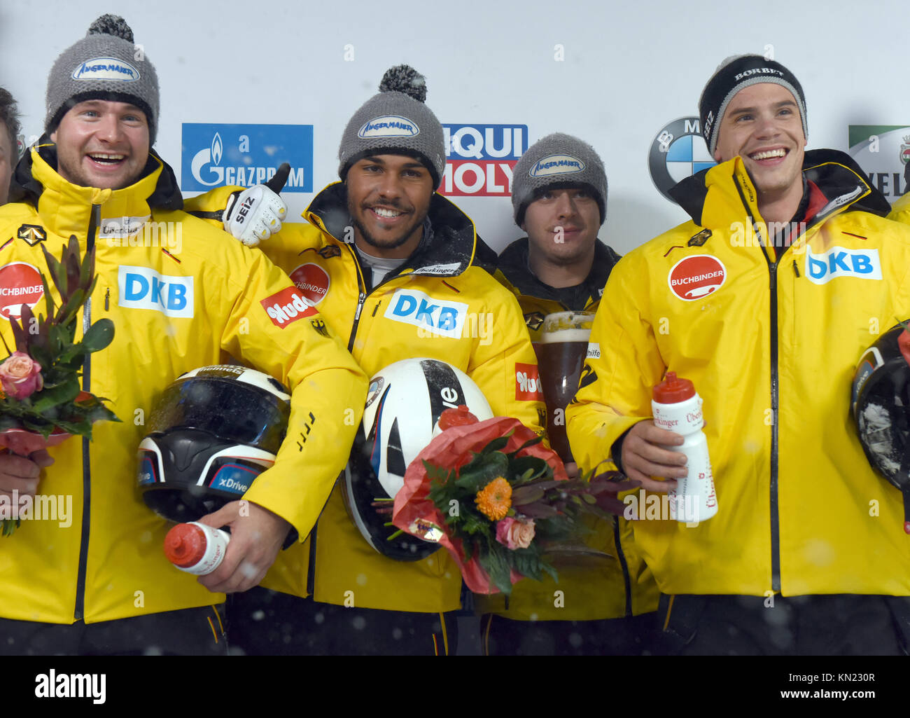 Winterberg, Germany. 10th Dec, 2017. German bobsledder Johannes Lochner ...
