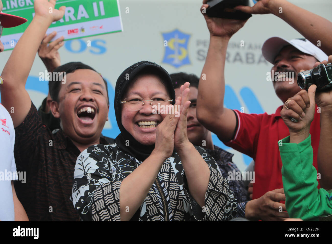 Surabaya. Indonesia 10 Dec 2017 Tri Rismaharini, better known as “Ibu ...