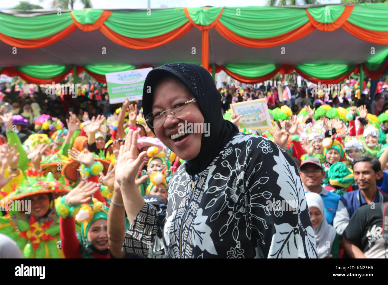 Surabaya. Indonesia 10 Dec 2017 Tri Rismaharini, better known as “Ibu ...