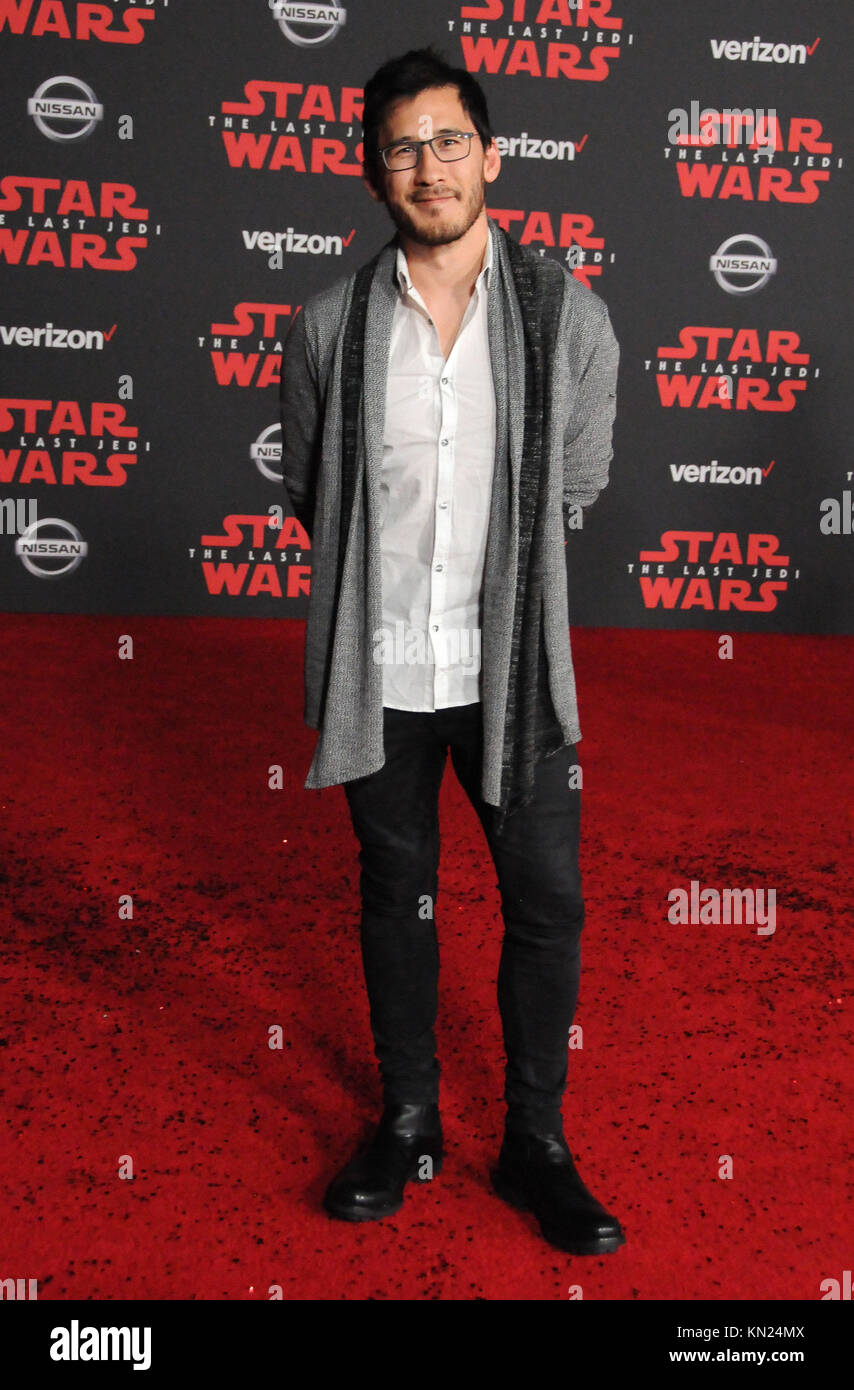 Los Angeles, USA. 09th Dec, 2017. YouTuber Mark Fischbach attends the ...