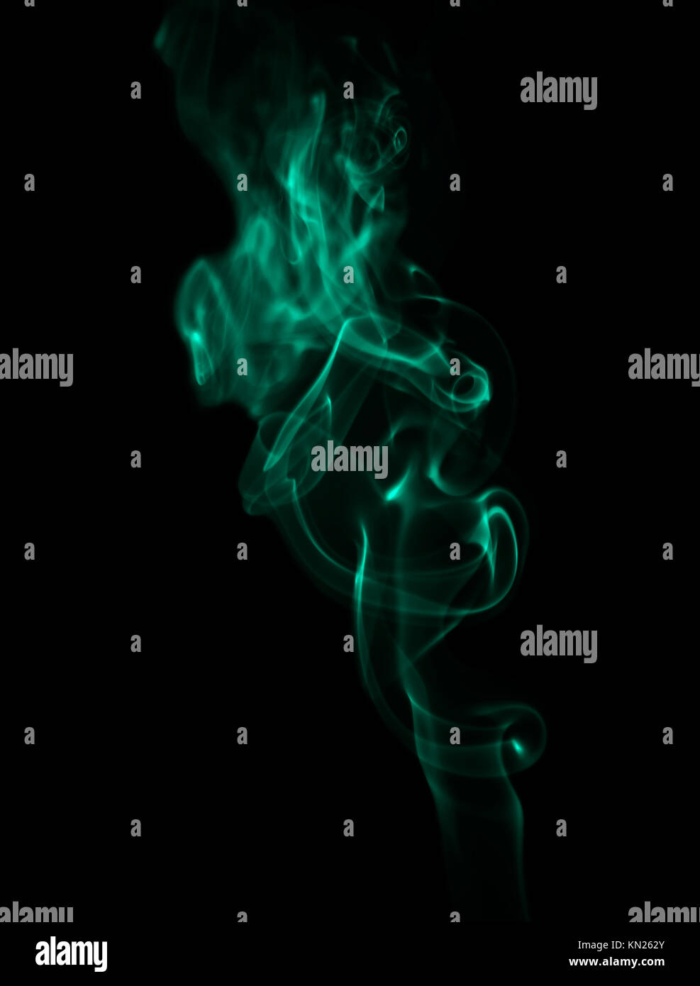 Green abstract light smoke background Stock Photo - Alamy