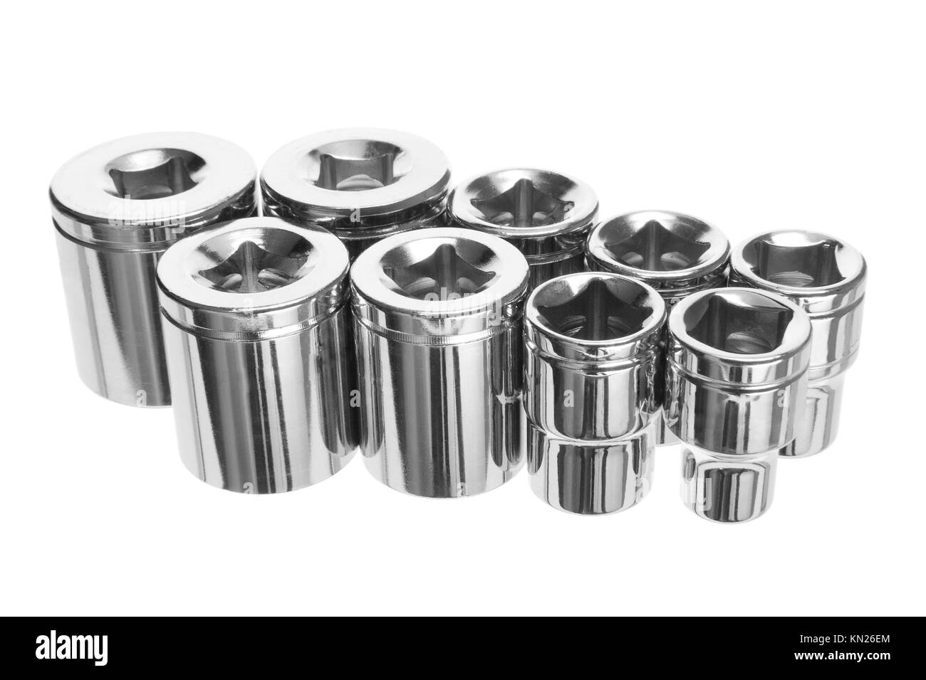 Hex nut bolt Black and White Stock Photos & Images - Alamy