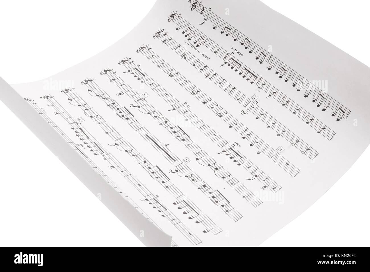 Sheet Of Music High Resolution Stock Photography and Images - Alamy