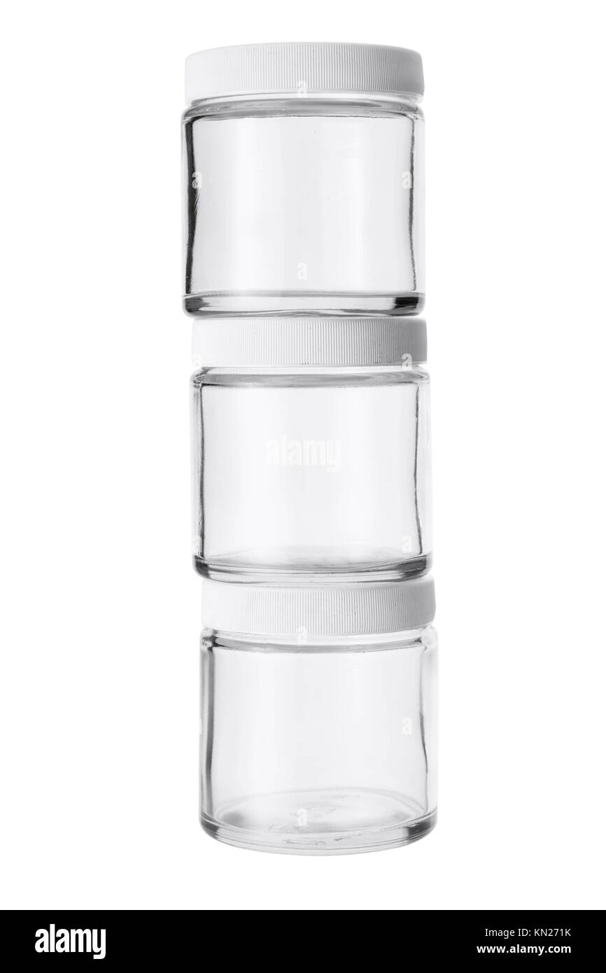 Glass bottles and jars Cut Out Stock Images & Pictures - Alamy