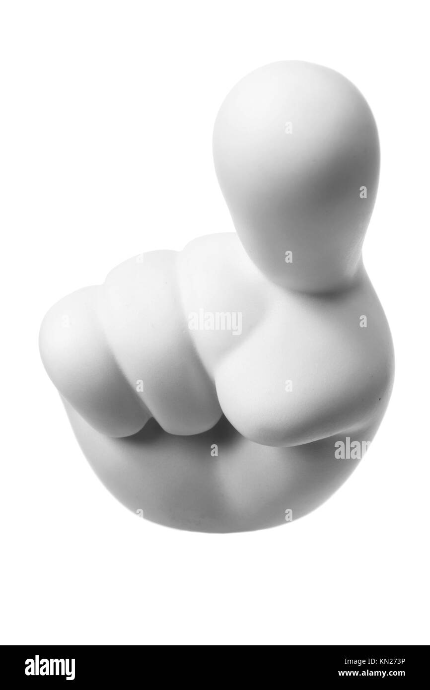 Pointing Finger on White Background Stock Photo - Alamy