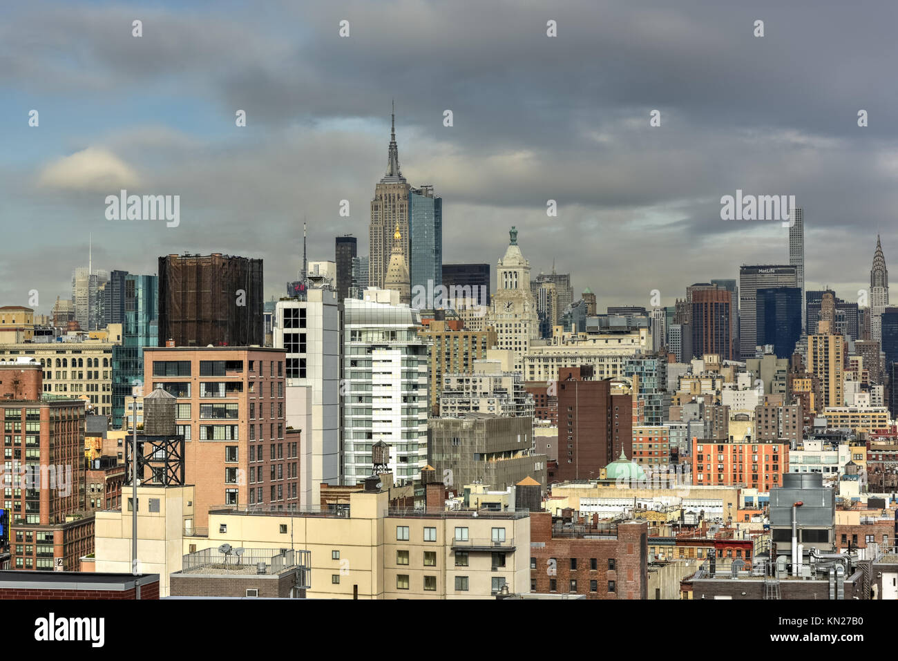 New York City Skyline view across Midtown Manhattan on a sunny day ...