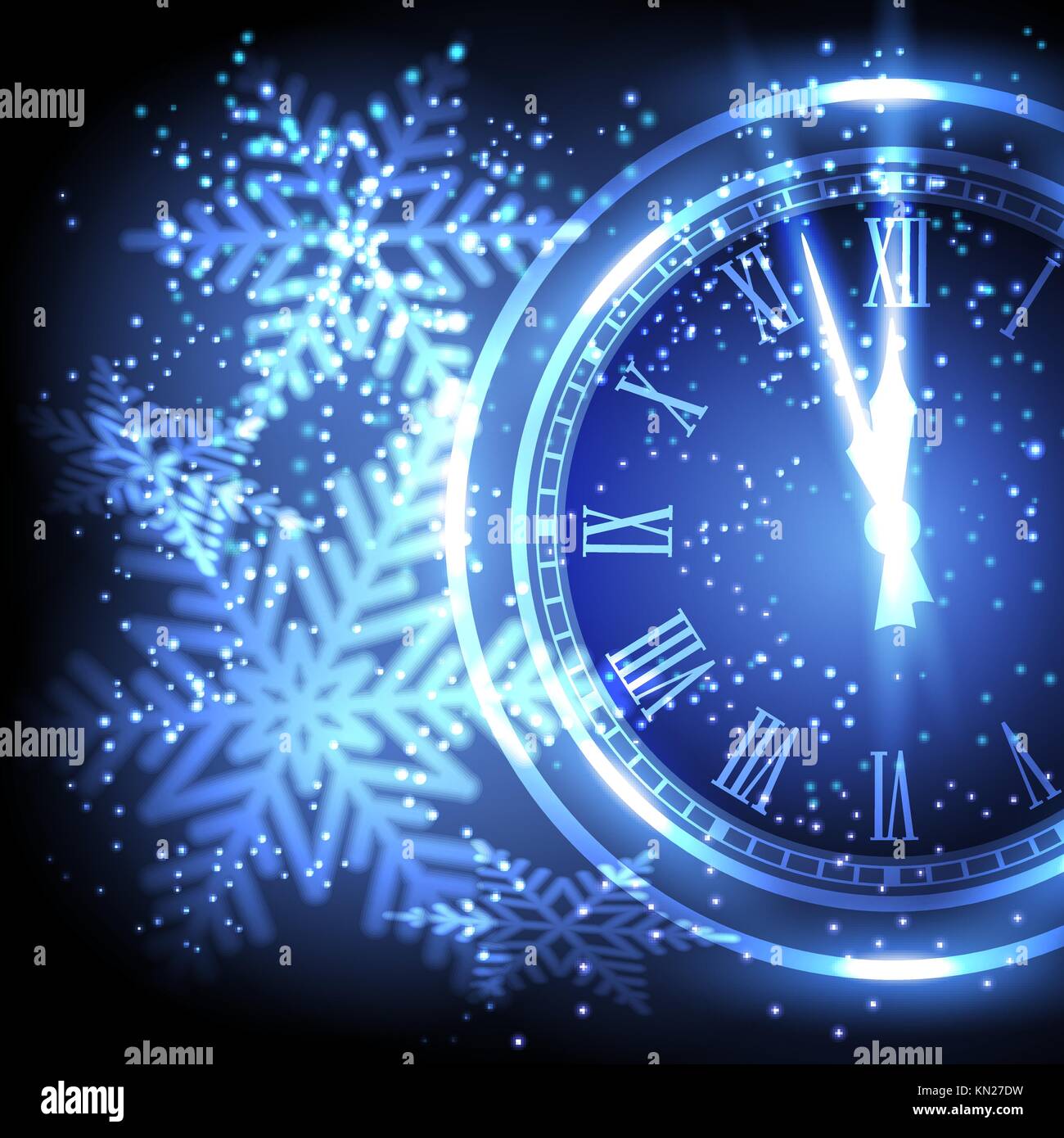 Midnight congratulation Stock Vector Images - Alamy