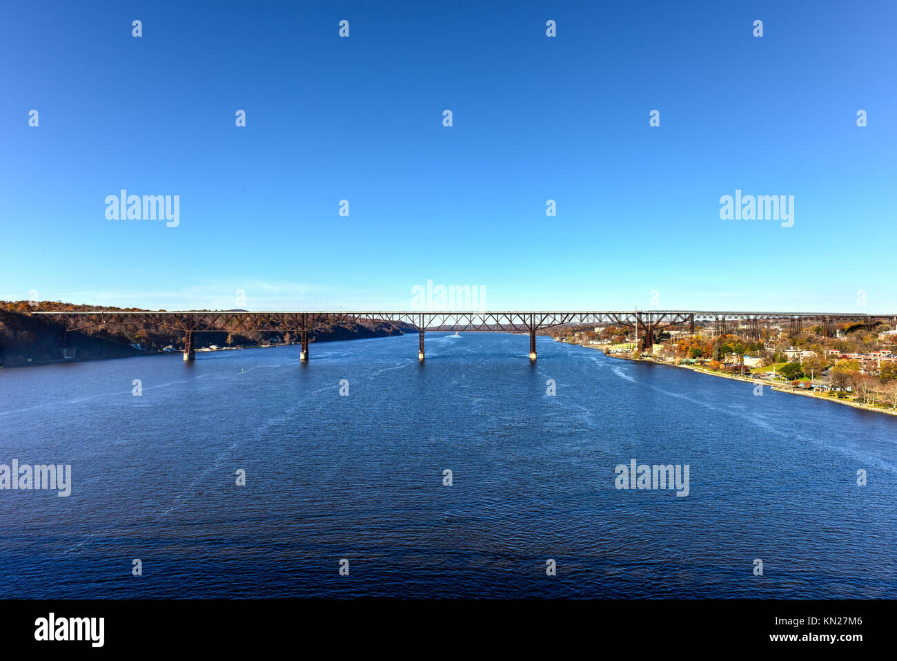 View of the Poughkeepsie Railroad Bridge, also known as Walkway over ...