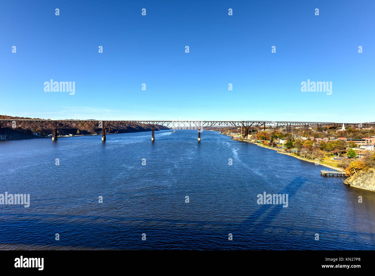 View of the Poughkeepsie Railroad Bridge, also known as Walkway over ...