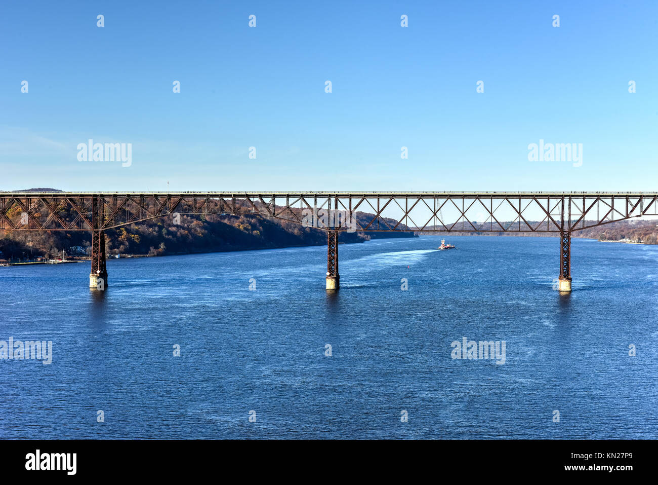 View of the Poughkeepsie Railroad Bridge, also known as Walkway over ...