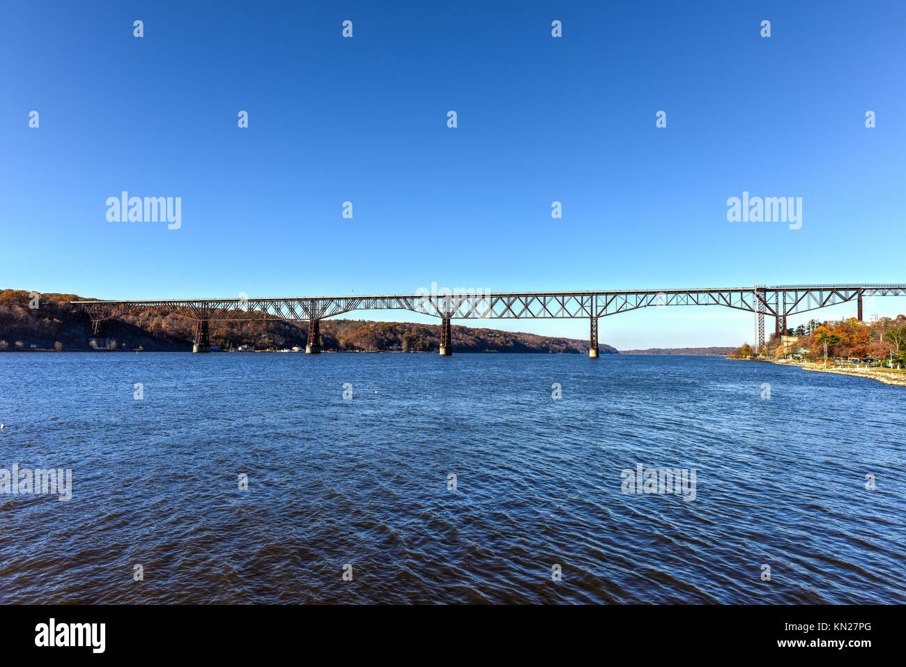 View of the Poughkeepsie Railroad Bridge, also known as Walkway over ...