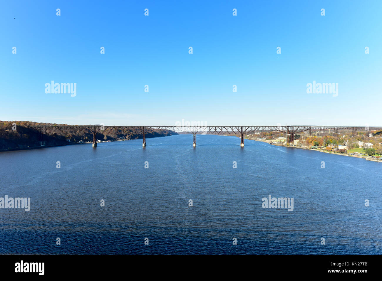 View of the Poughkeepsie Railroad Bridge, also known as Walkway over ...