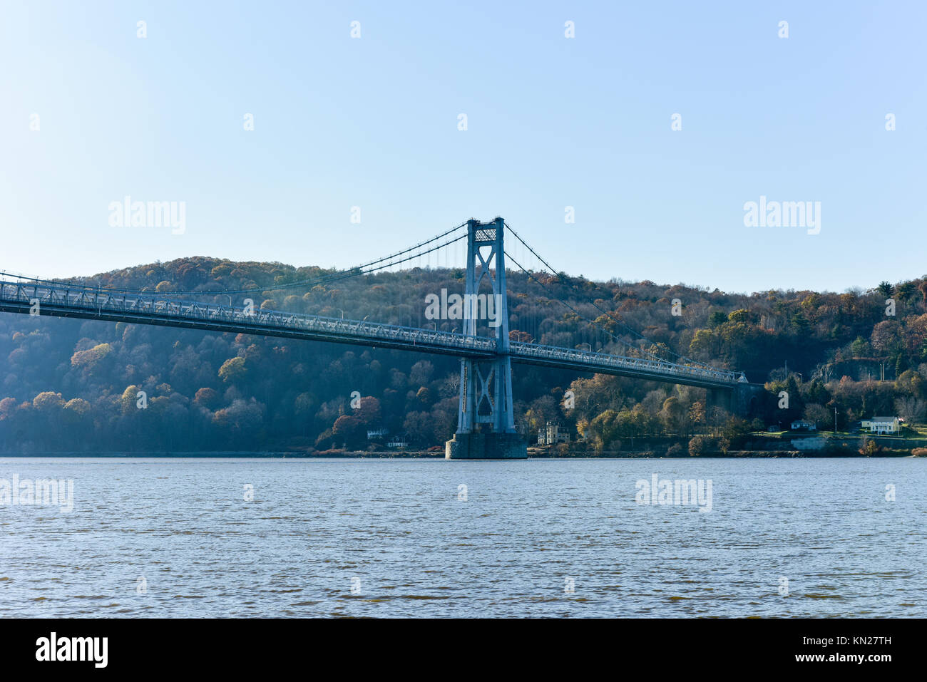 Mid-Hudson Bridge crossing the Hudson River in Poughkeepsie, New York ...