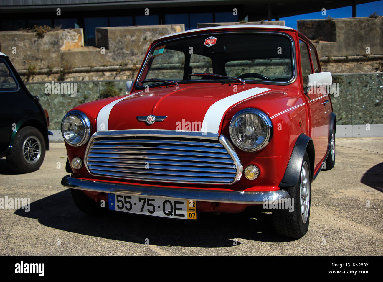 classic Austin Mini Cooper retro vehicle parked Stock Photo - Alamy