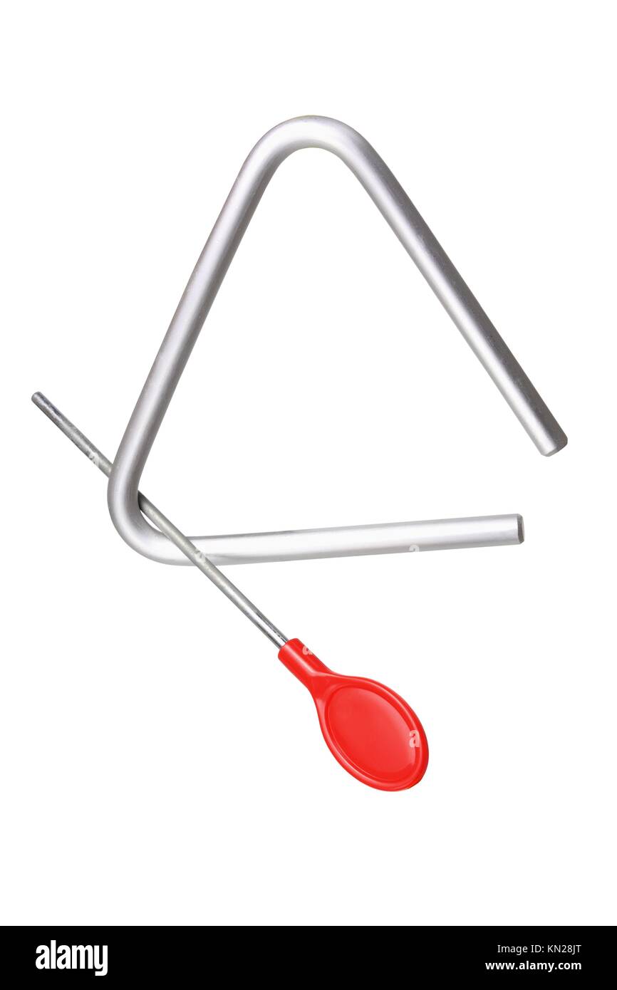 Music triangle instrument Cut Out Stock Images & Pictures - Alamy
