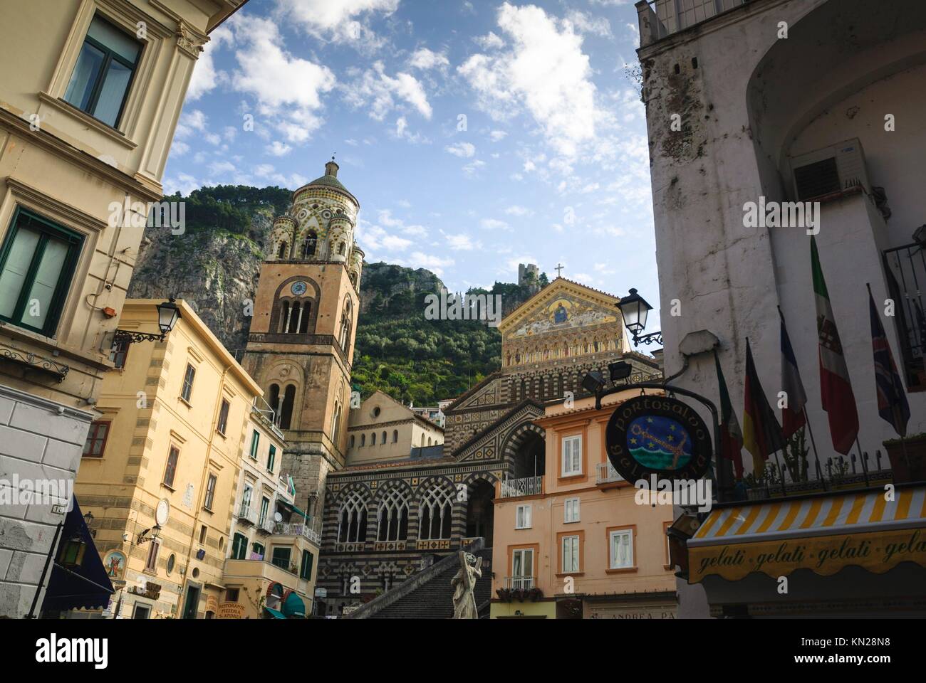 Cathedral of Amalfi, Piazza Duomo, Amalfi, Amalfi coast / Costiera ...