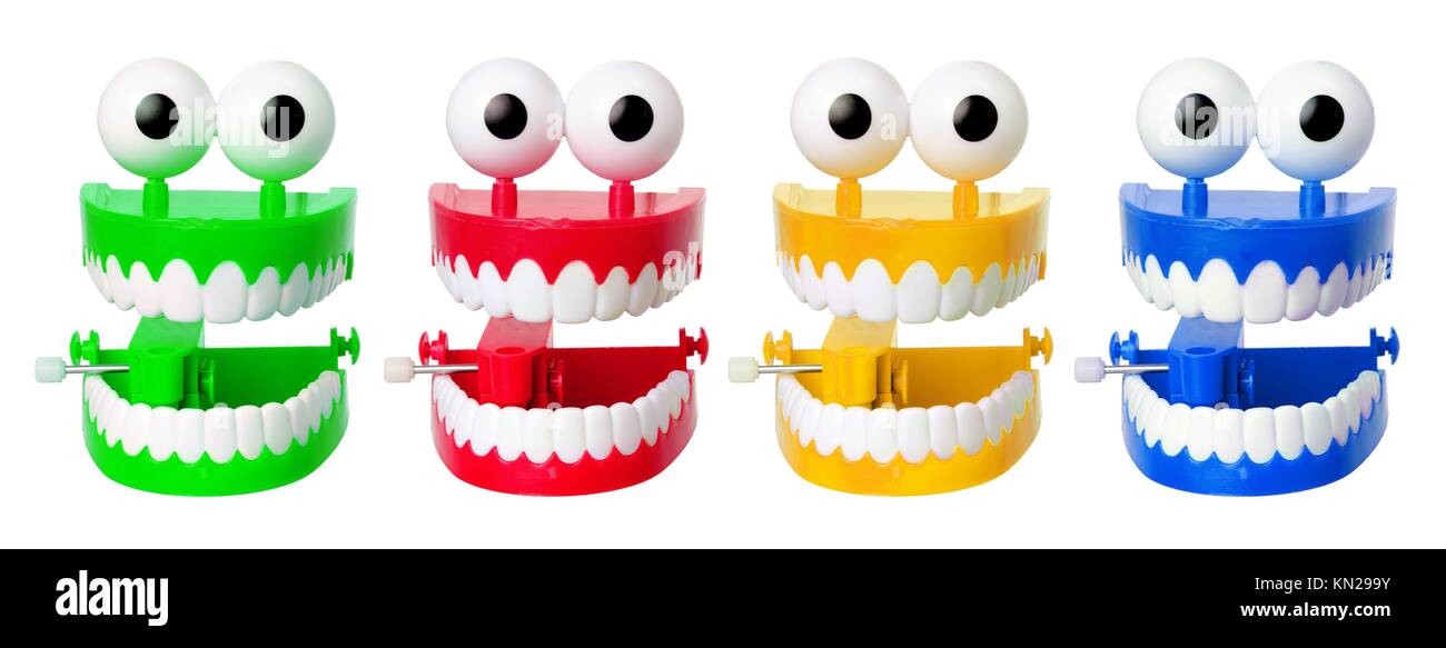 Teeth chattering toy white background hi-res stock photography and ...
