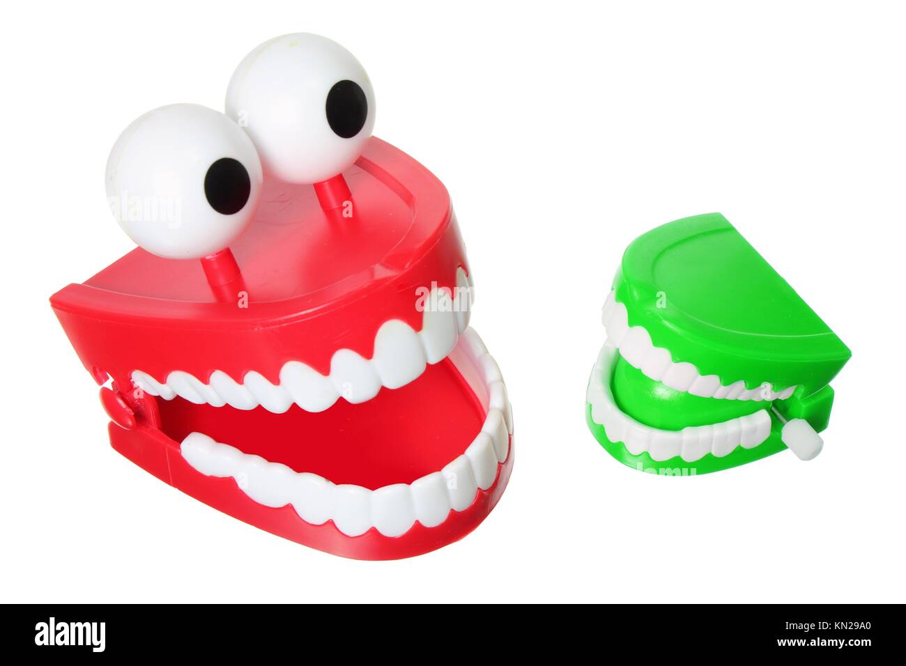 Chattering teeth toy on white hi-res stock photography and images - Alamy