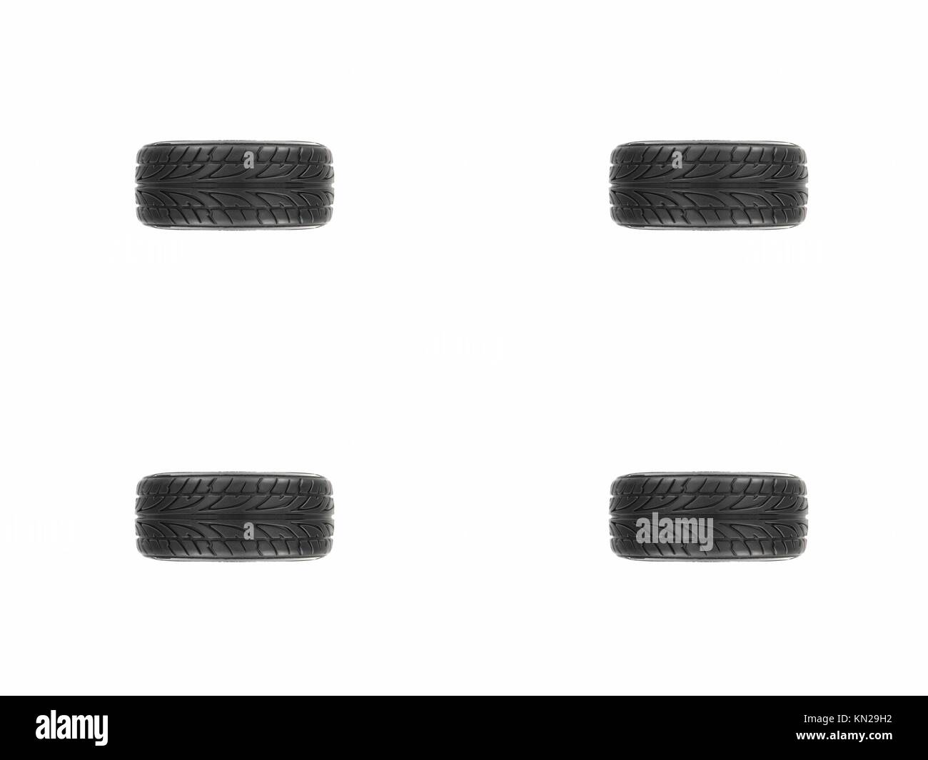 Tyre track isolated against a white background Stock Photo - Alamy