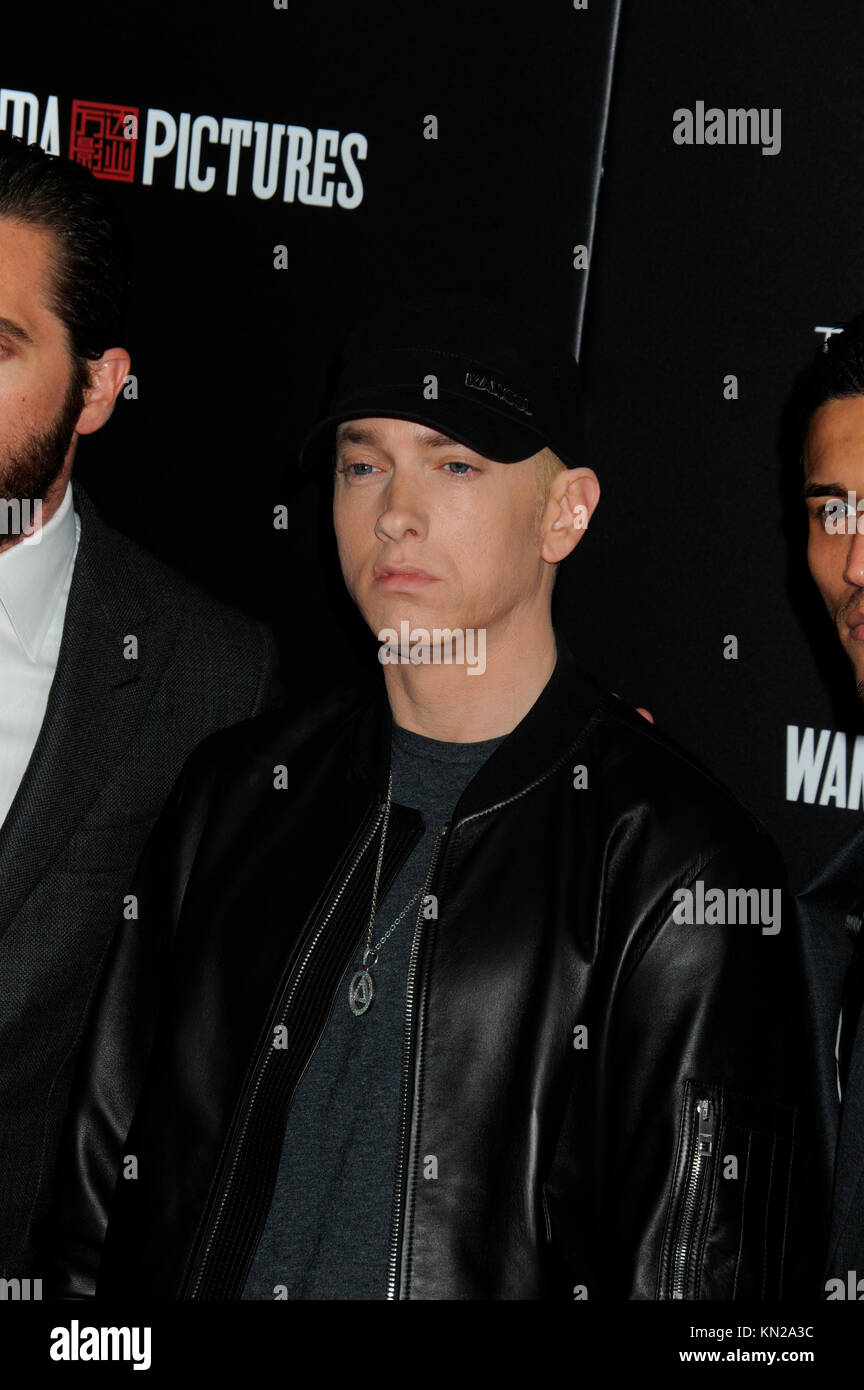NEW YORK, NY - JULY 20: Eminem attends the 'Southpaw' New York premiere ...