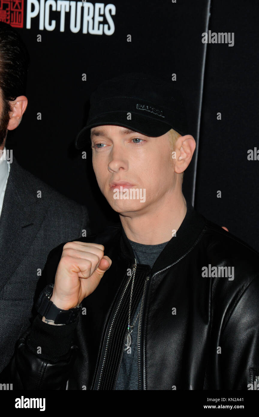NEW YORK, NY - JULY 20: Eminem attends the 'Southpaw' New York premiere ...