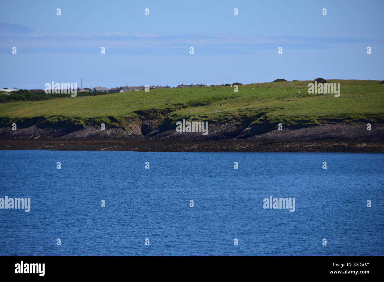 Arriving in Stornoway from sea. Coastal views and perspective. Isle of ...