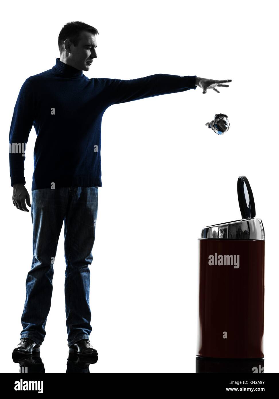 Man dropping trash hi-res stock photography and images - Alamy