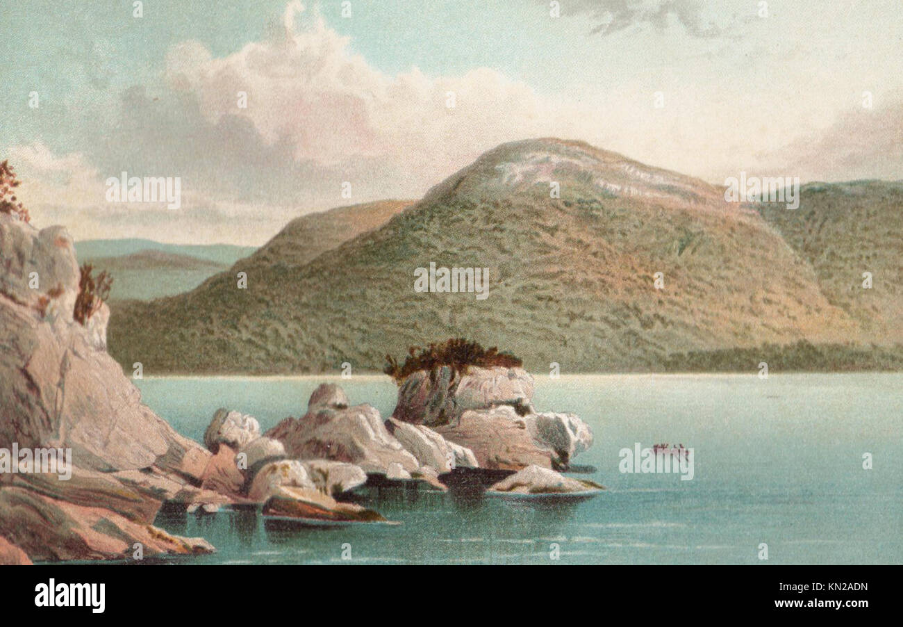 Victoria Rock, Killarney, Ireland, Victorian illustration Stock Photo ...
