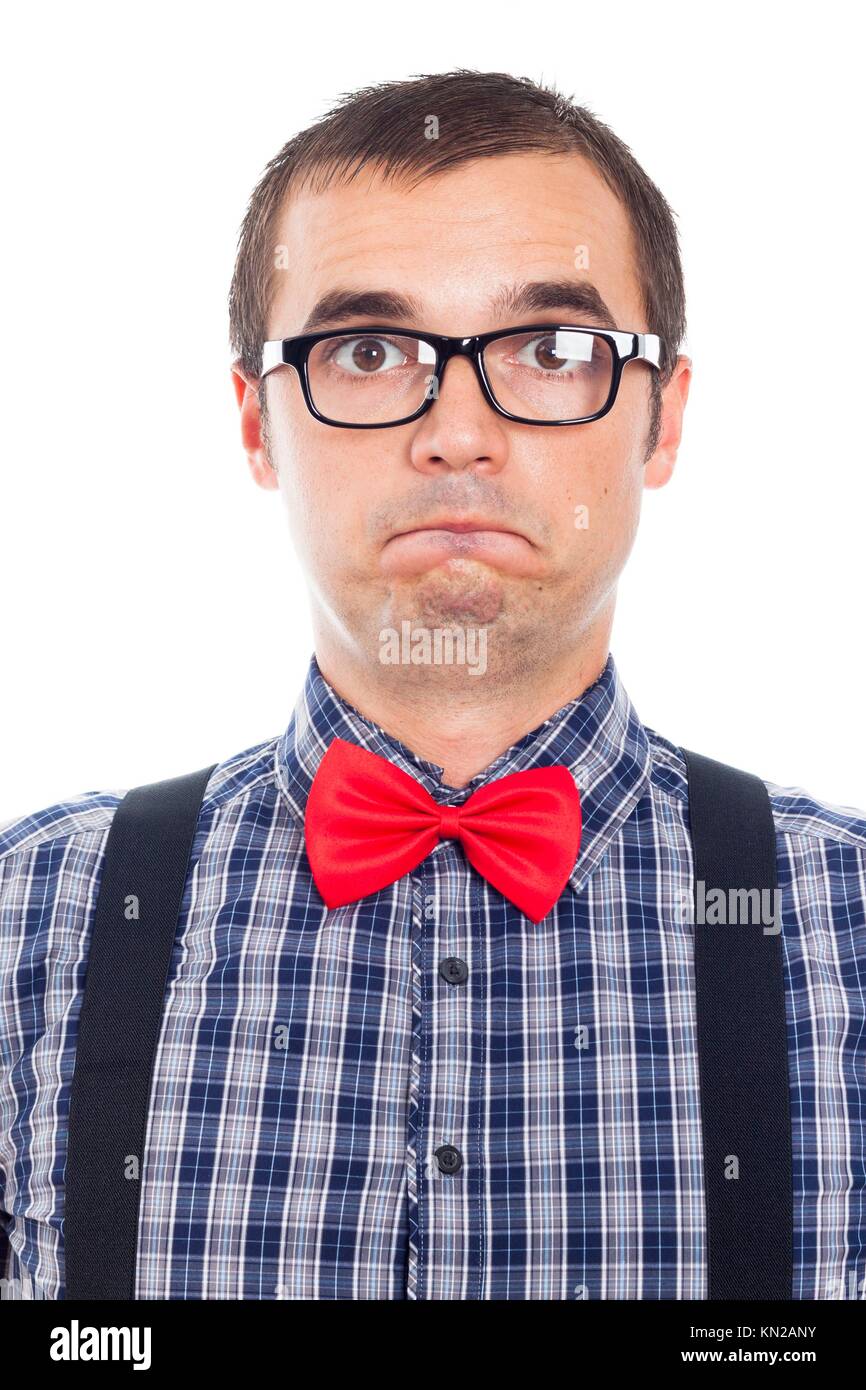 Vintage scared man hi-res stock photography and images - Alamy