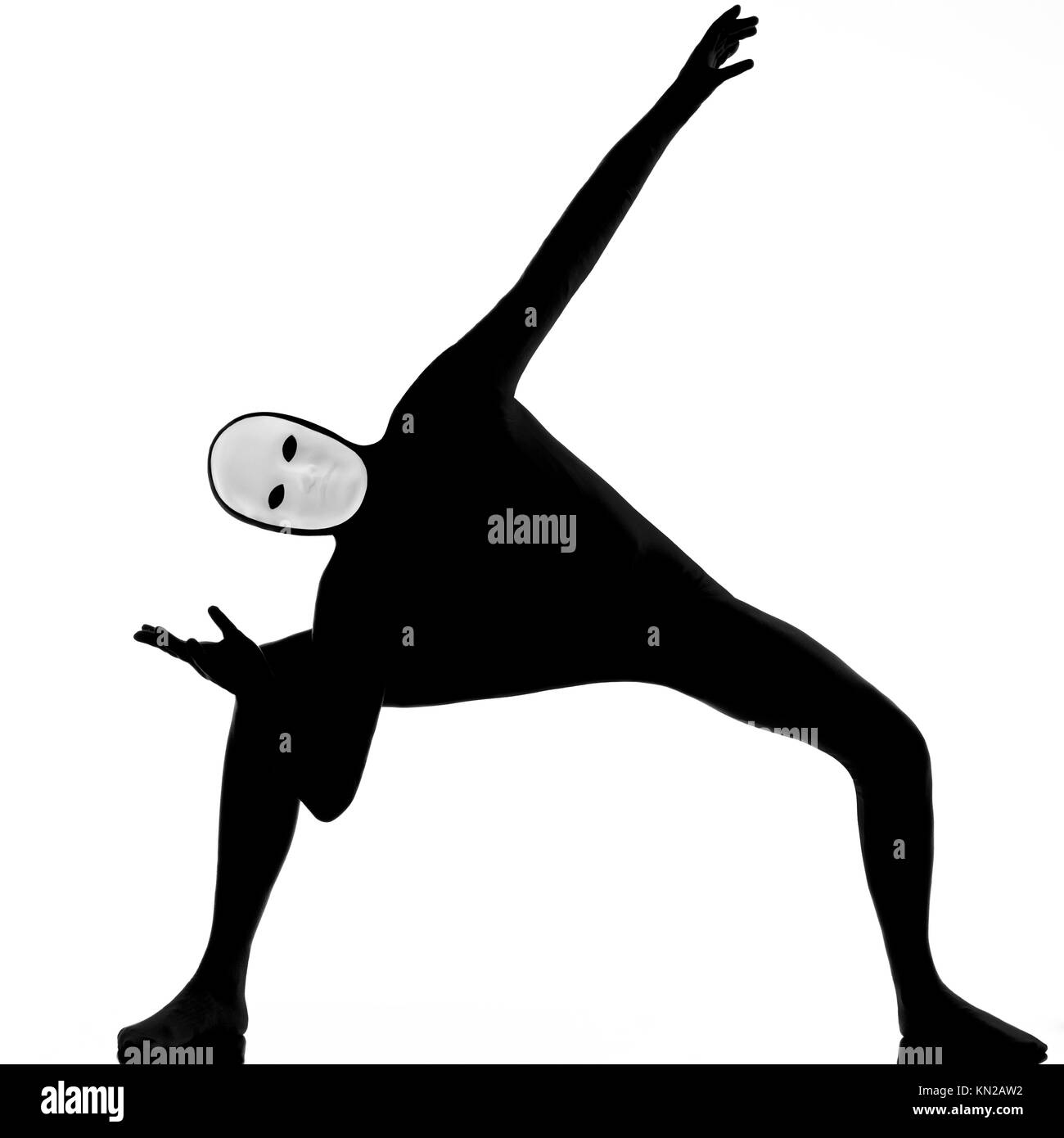 Mime mask silhouette hi-res stock photography and images - Alamy