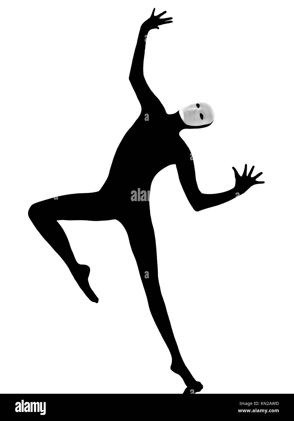 Mime mask silhouette hi-res stock photography and images - Alamy
