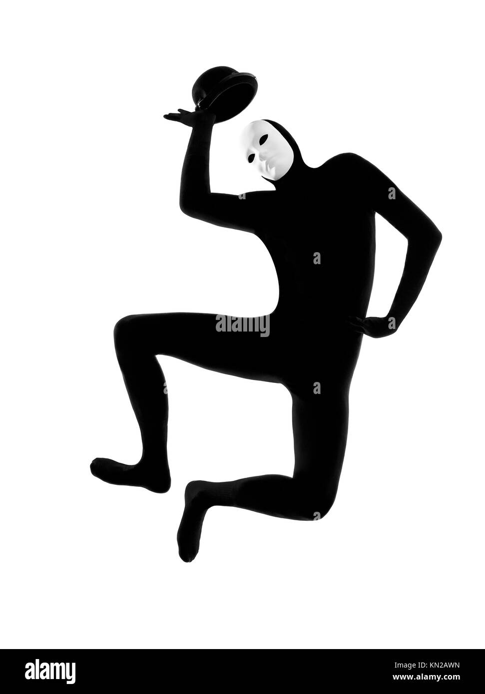 Mime mask silhouette hi-res stock photography and images - Alamy