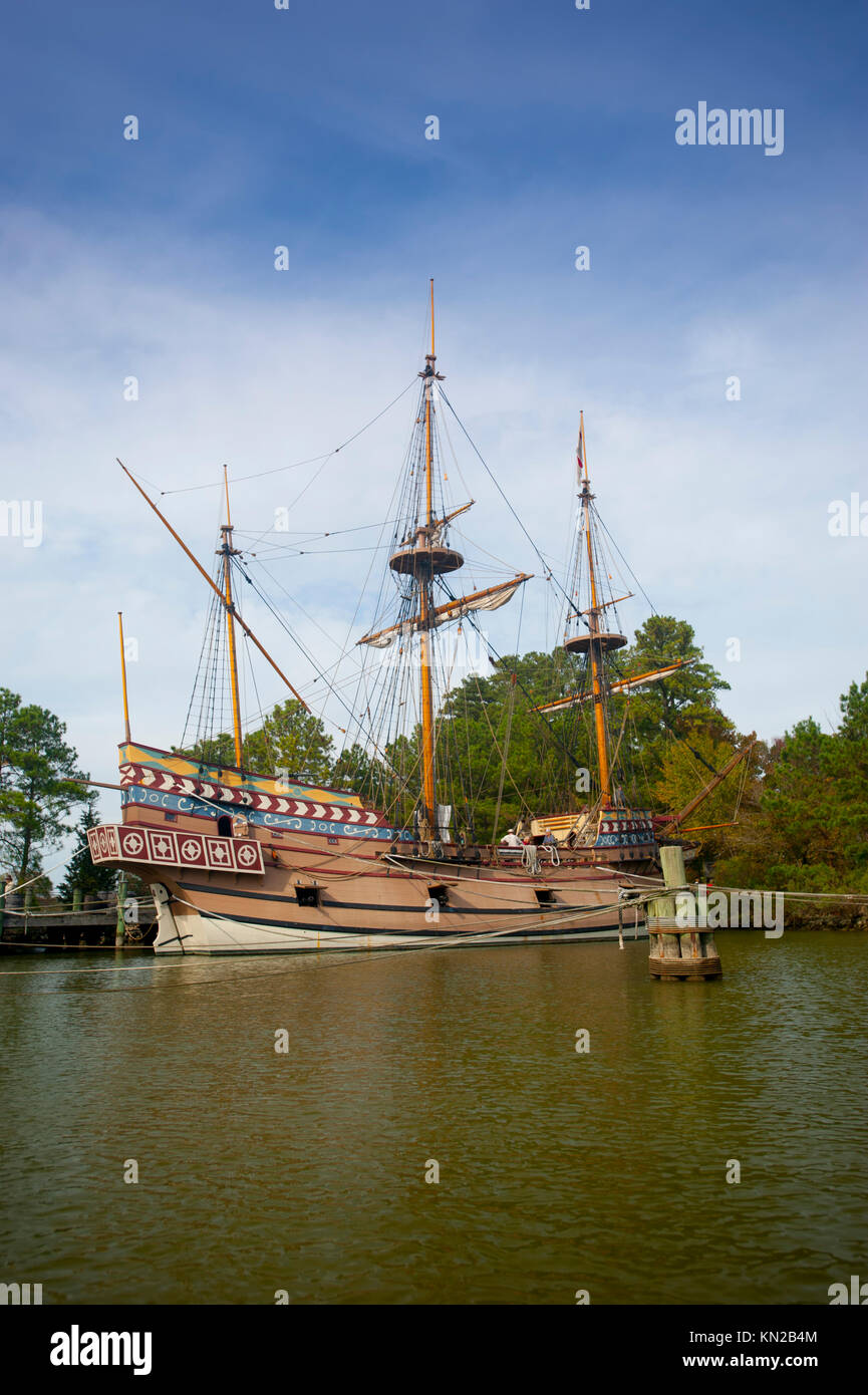 USA Virginia VA Historic Jamestown Settlement ship Susan Constant ...