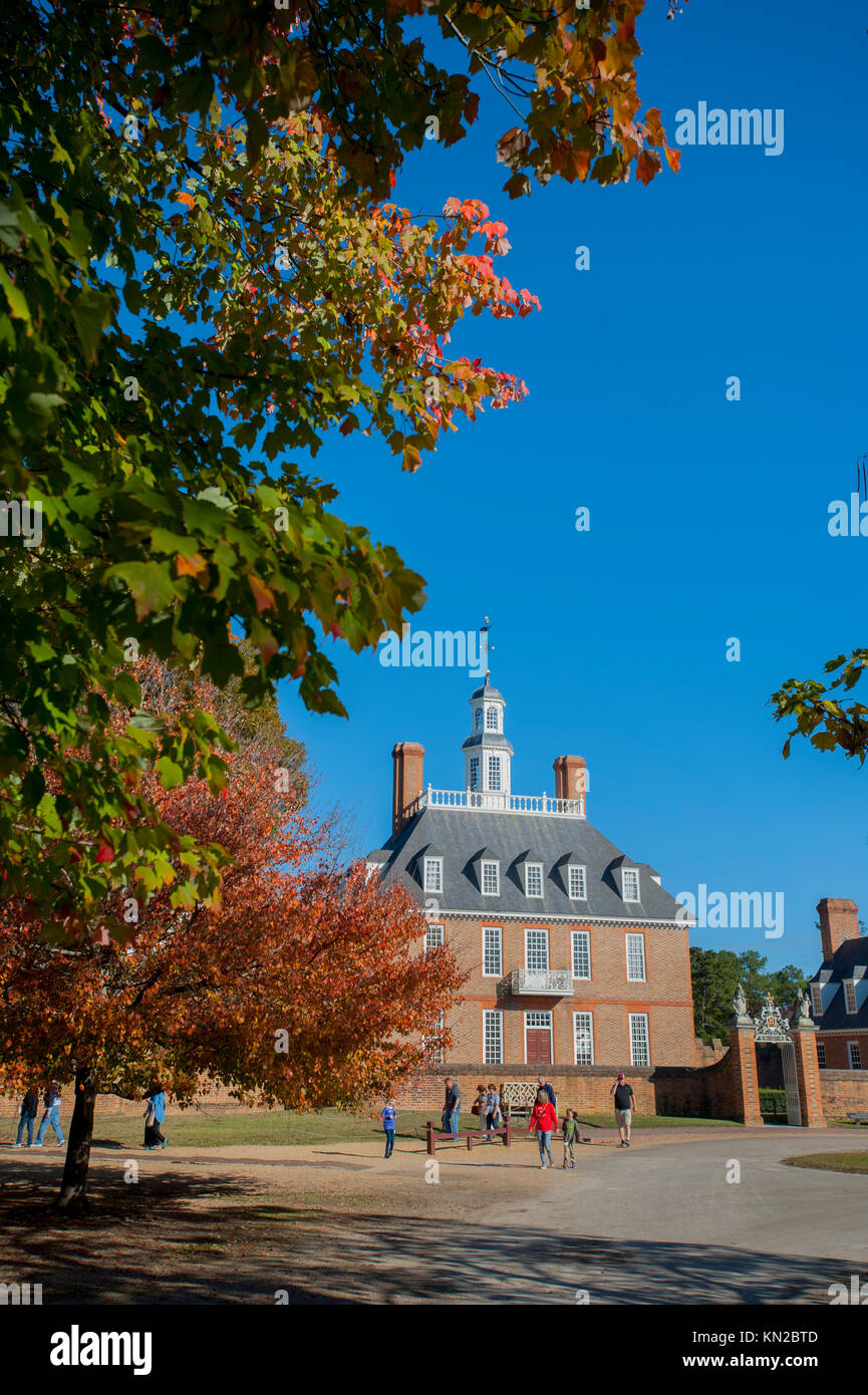 USA Virginia VA Colonial Williamsburg Governor's Palace historic ...