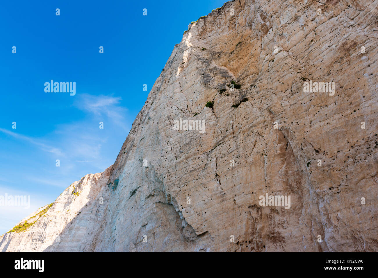 Amazing rock formation in Navagio bay on Zakynthos island, Greece Stock ...