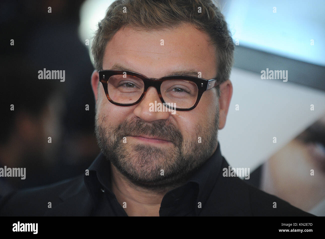 NEW YORK, NY - AUGUST 13: Aleksander Bach arrives for 'Hitman: Agent 47 ...