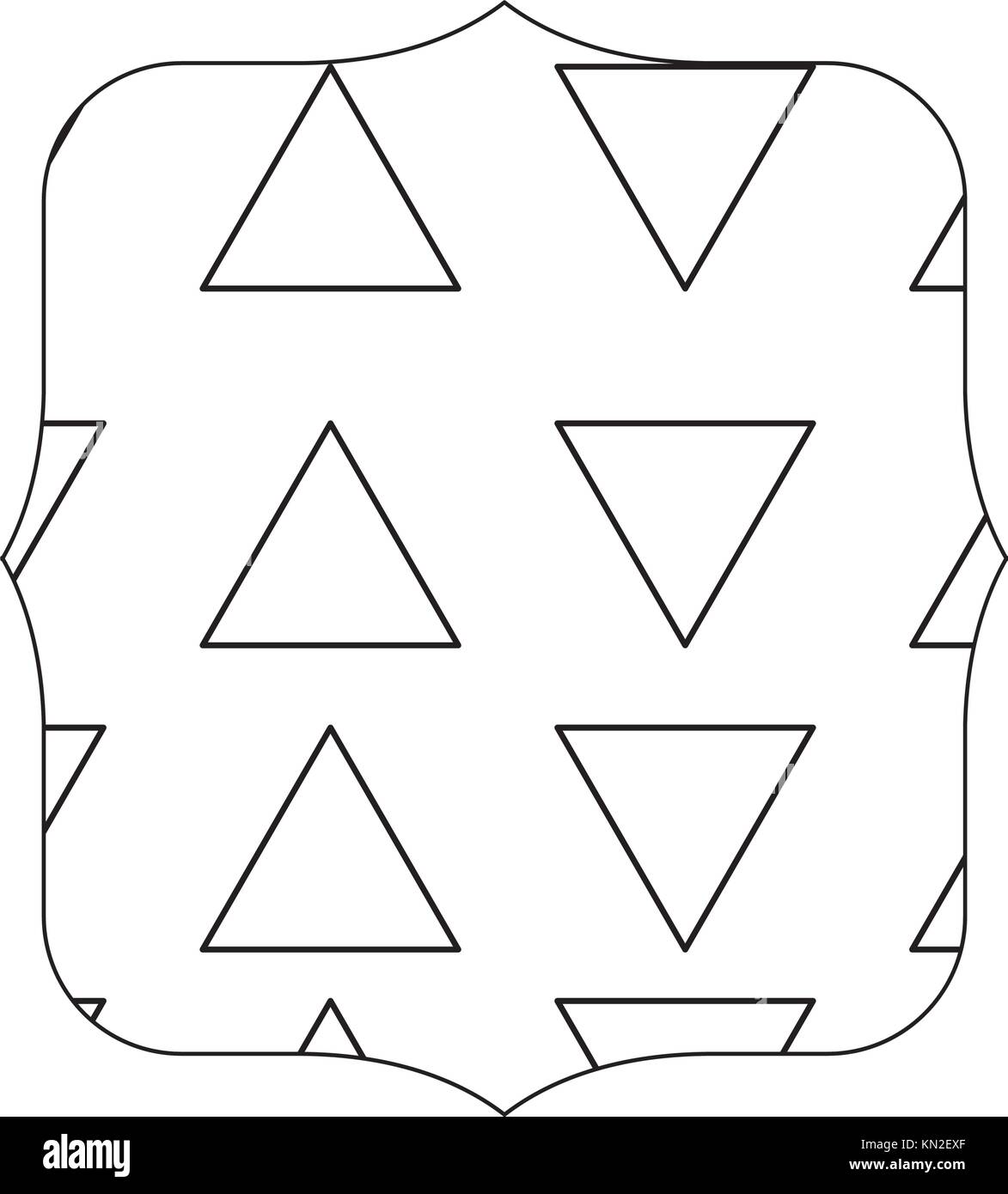 line quadrate with graphic geometric style background vector ...