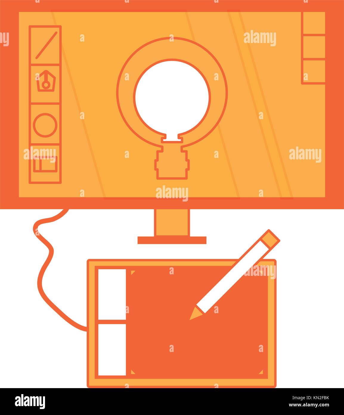 computer and graphic design concept Stock Vector Image & Art - Alamy