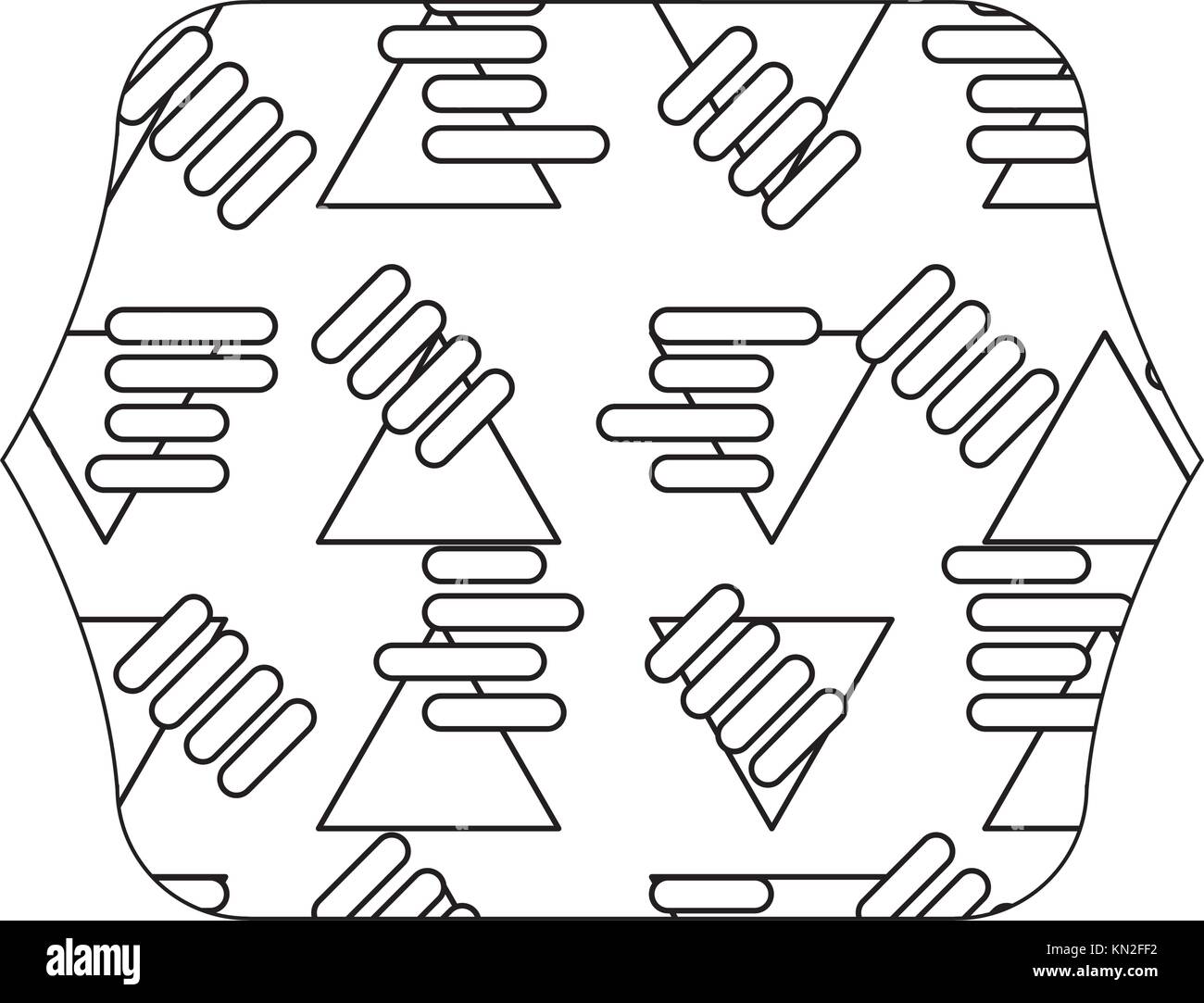 edge quadrate with abstract graphic design background vector ...