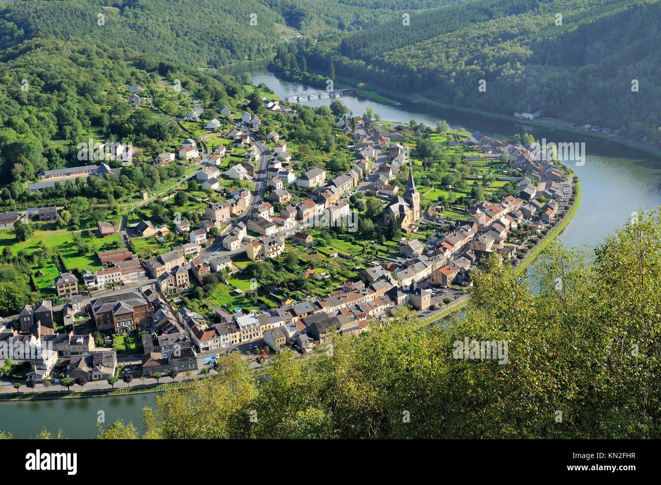 Meuse river bending montherme ardennes hi-res stock photography and ...