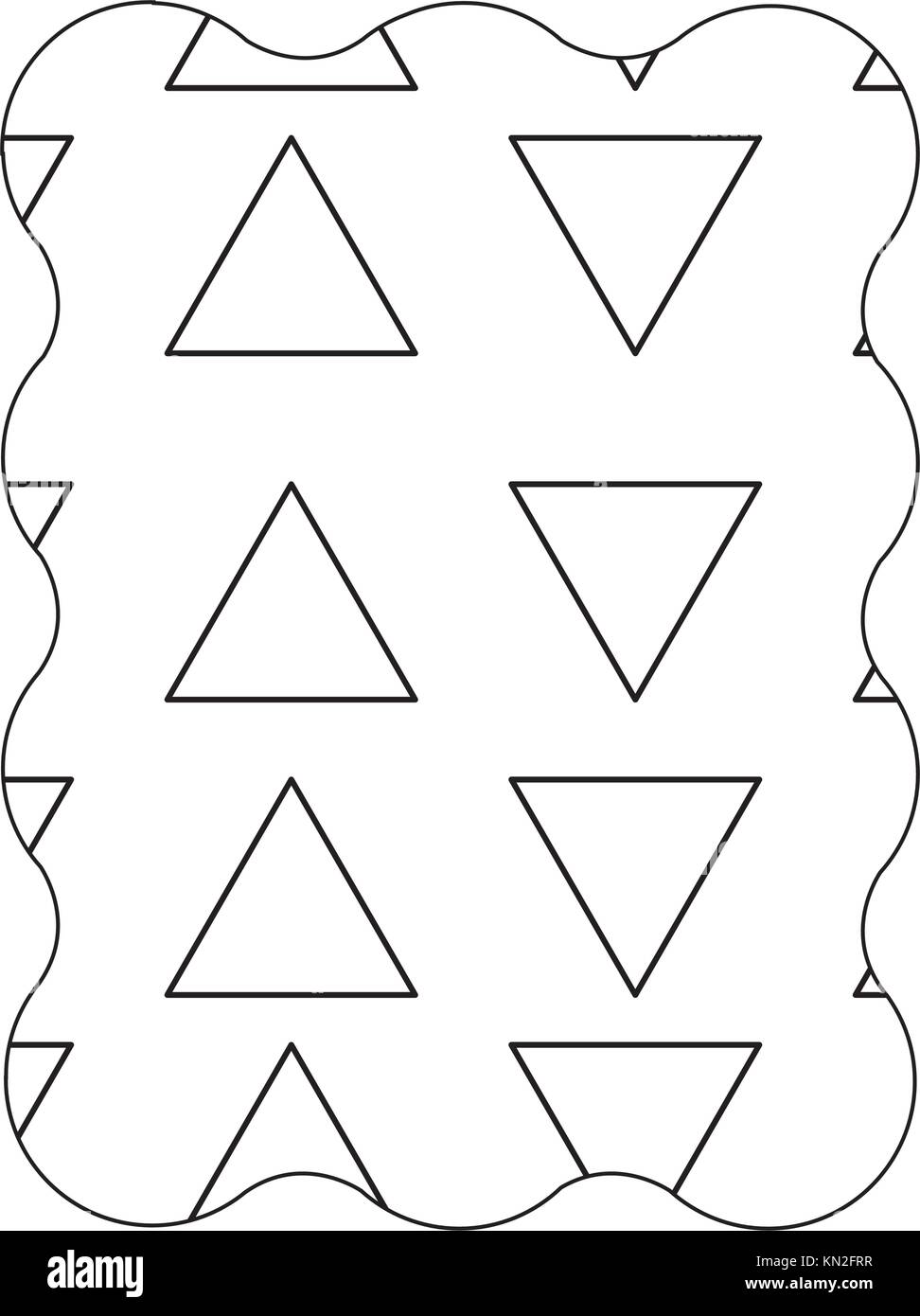 line rectangle with graphic geometric style background vector ...